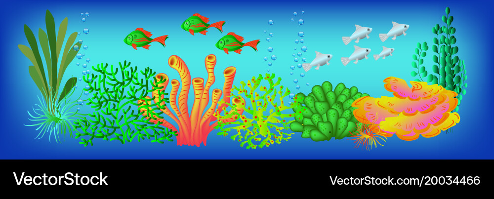 Underwater background Royalty Free Vector Image