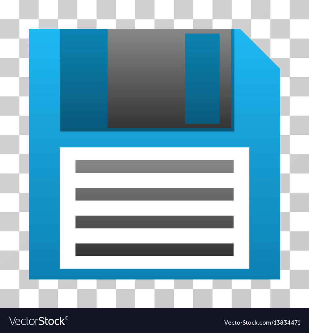 Floppy disk gradient icon Royalty Free Vector Image