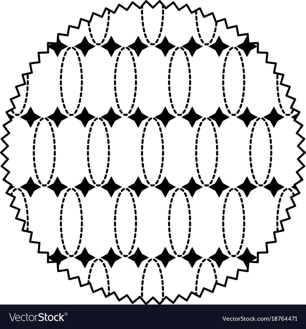 Isolated pattern circle design Royalty Free Vector Image