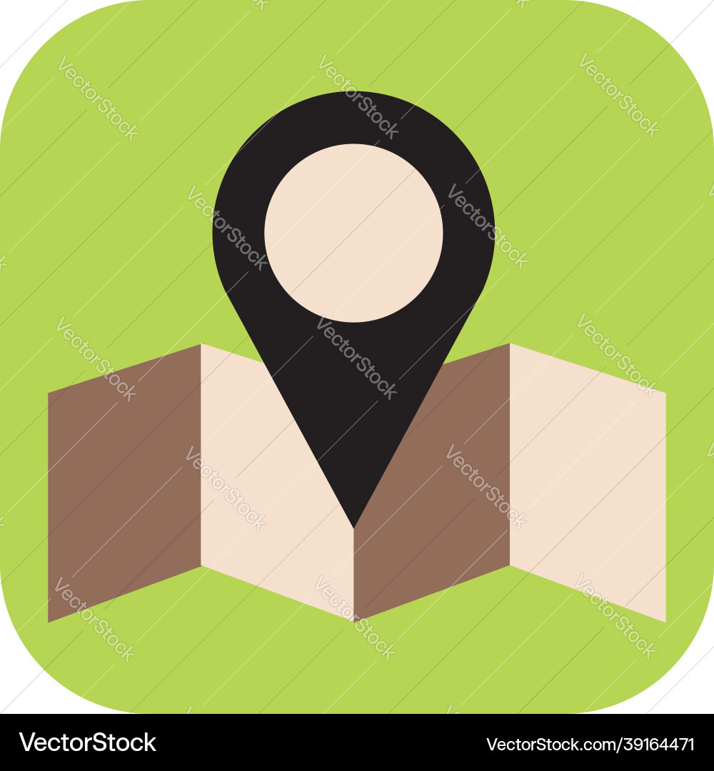 Map navigation on a white background Royalty Free Vector