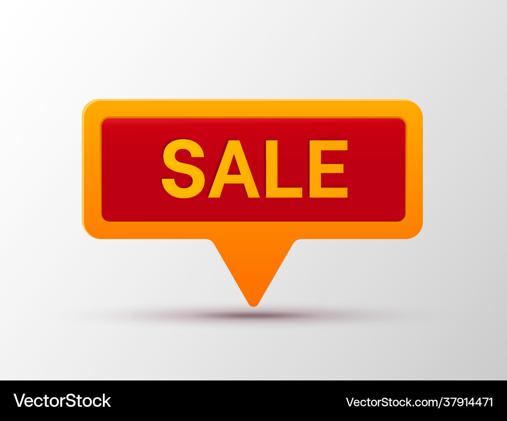 Sale tag isolated sign Royalty Free Vector Image