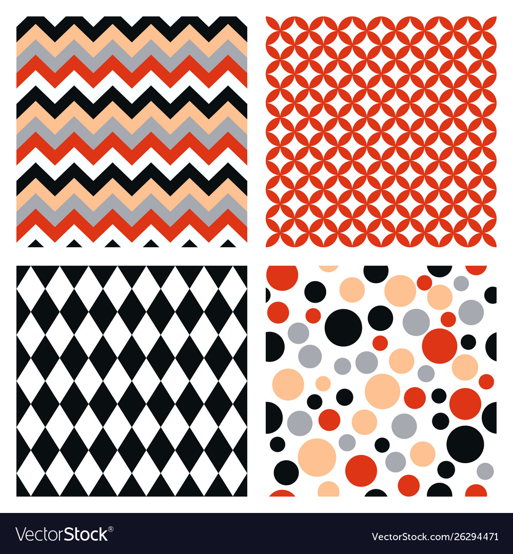 Set seamless pattern texture Royalty Free Vector Image