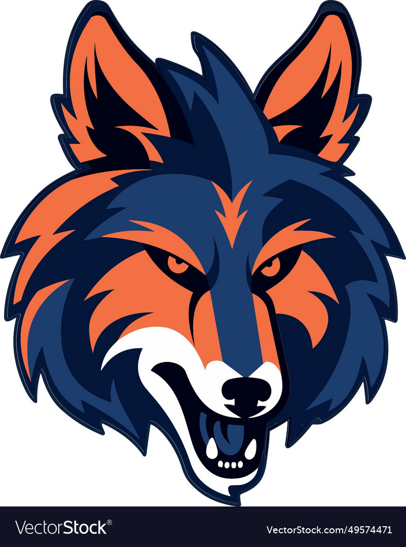 Wolf head Royalty Free Vector Image - VectorStock