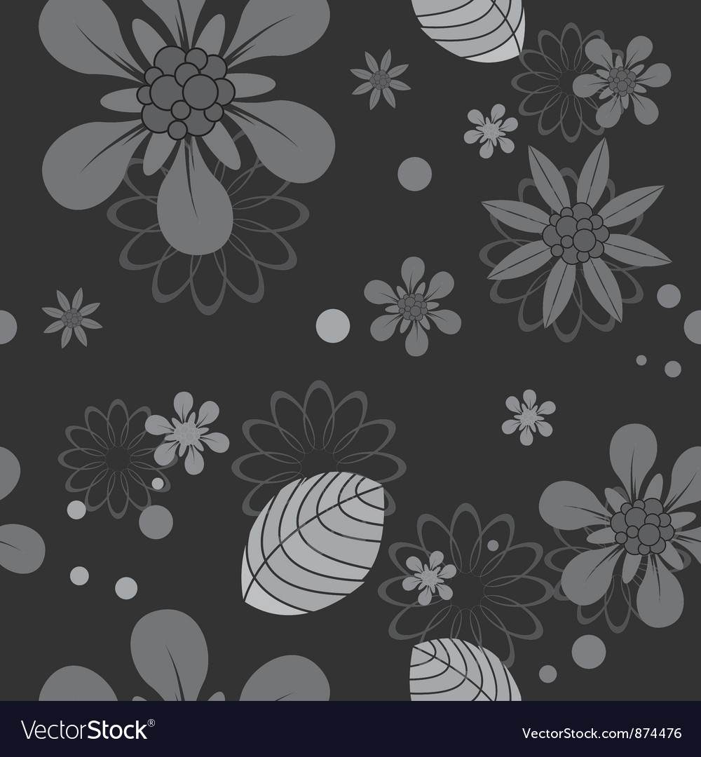 Abstract seamless floral background Royalty Free Vector