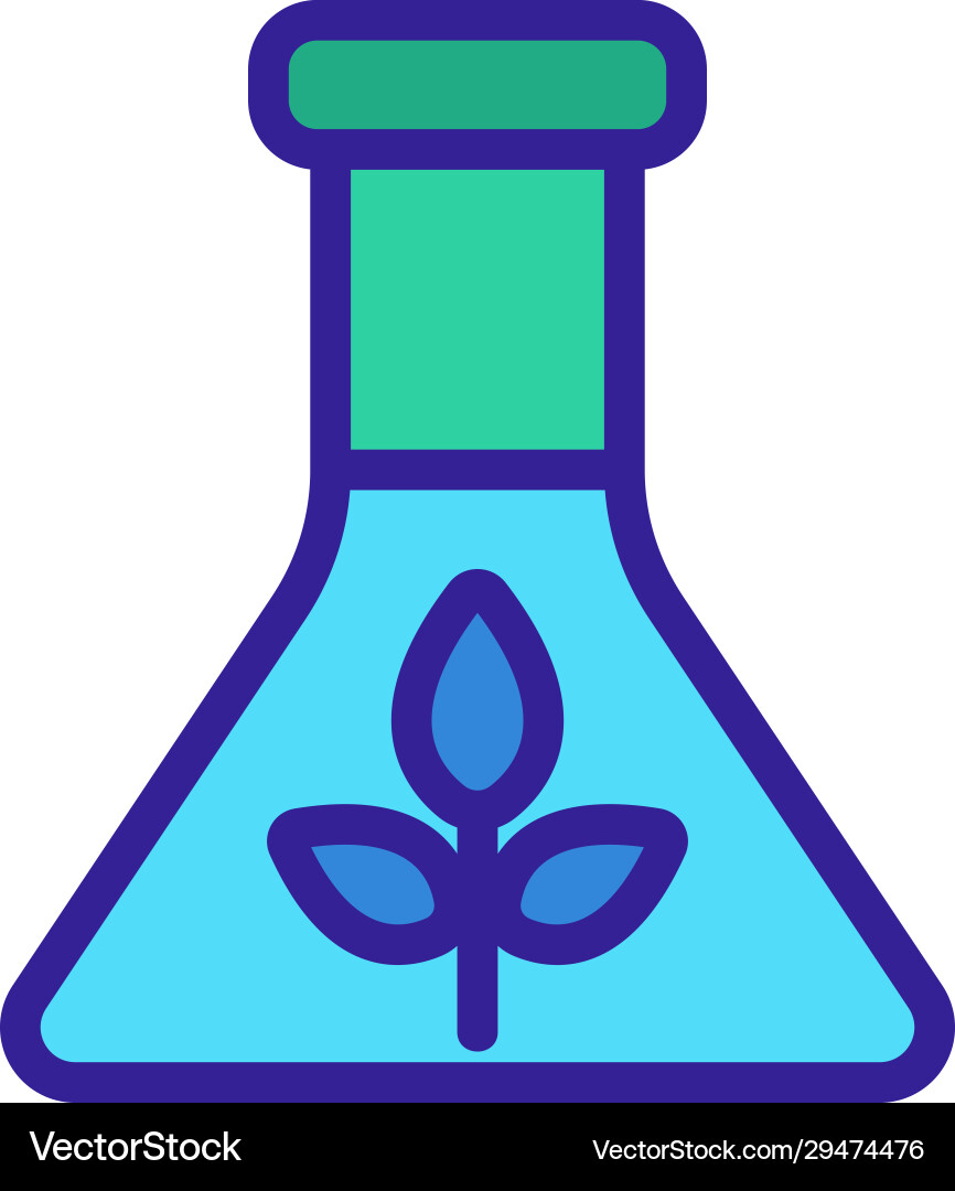 Biofuel icon isolated contour symbol Royalty Free Vector