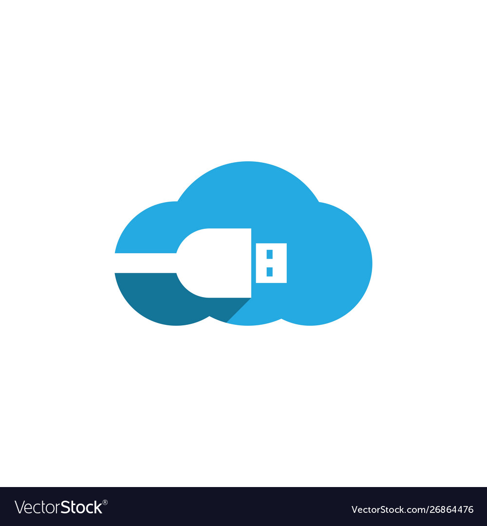 Cloud technology logo Royalty Free Vector Image