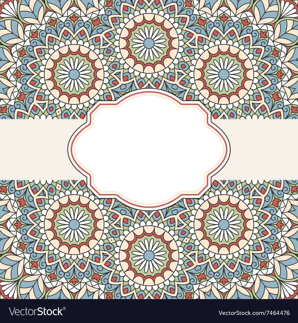 Floral oriental pattern Royalty Free Vector Image