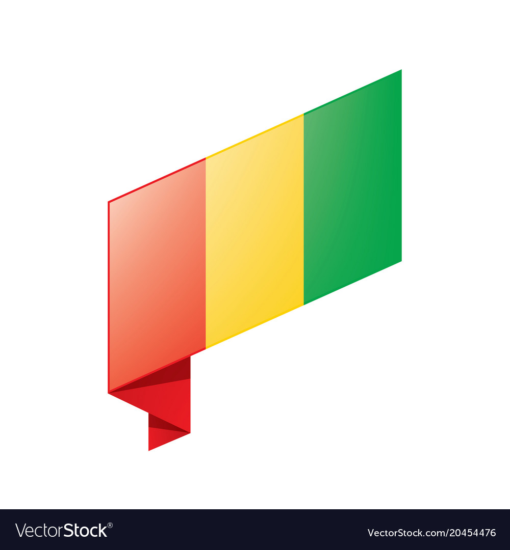 Guinea flag Royalty Free Vector Image - VectorStock