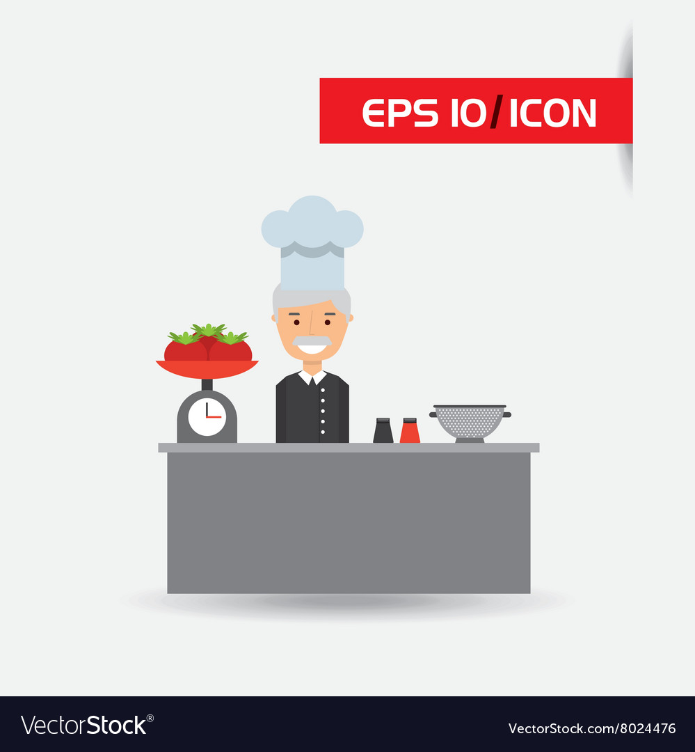 Professional chef design Royalty Free Vector Image