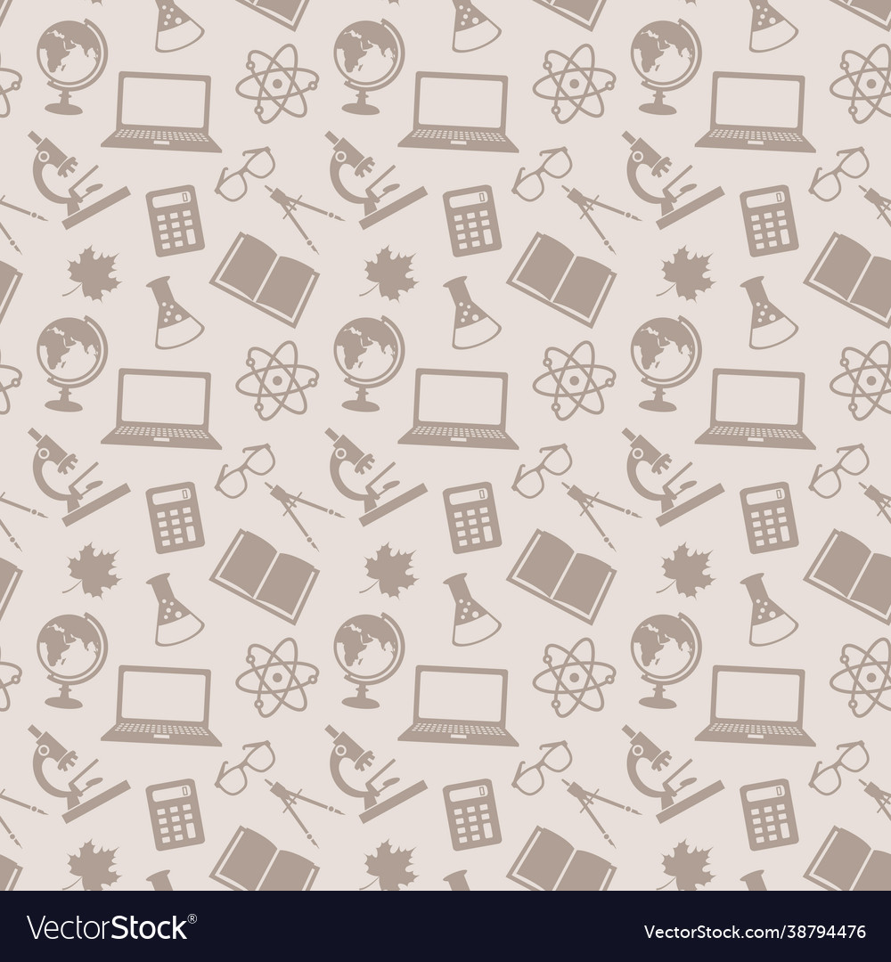School seamless patterns background Royalty Free Vector