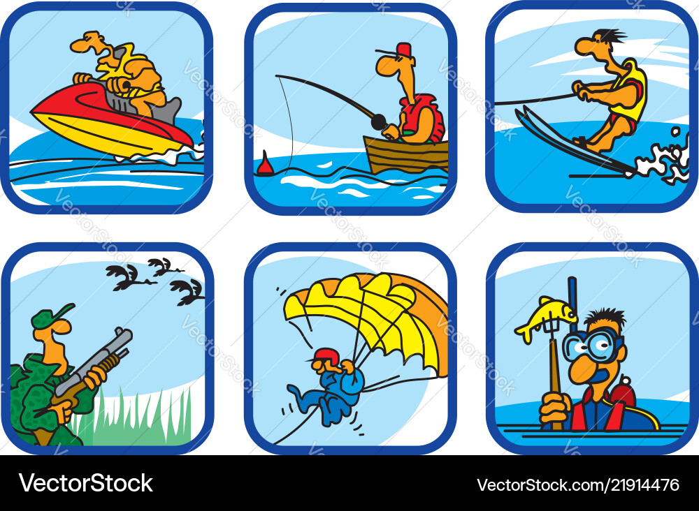 Sports recreation activity recreation Royalty Free Vector