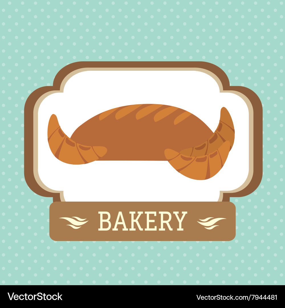Bakery food and gastronomy Royalty Free Vector Image
