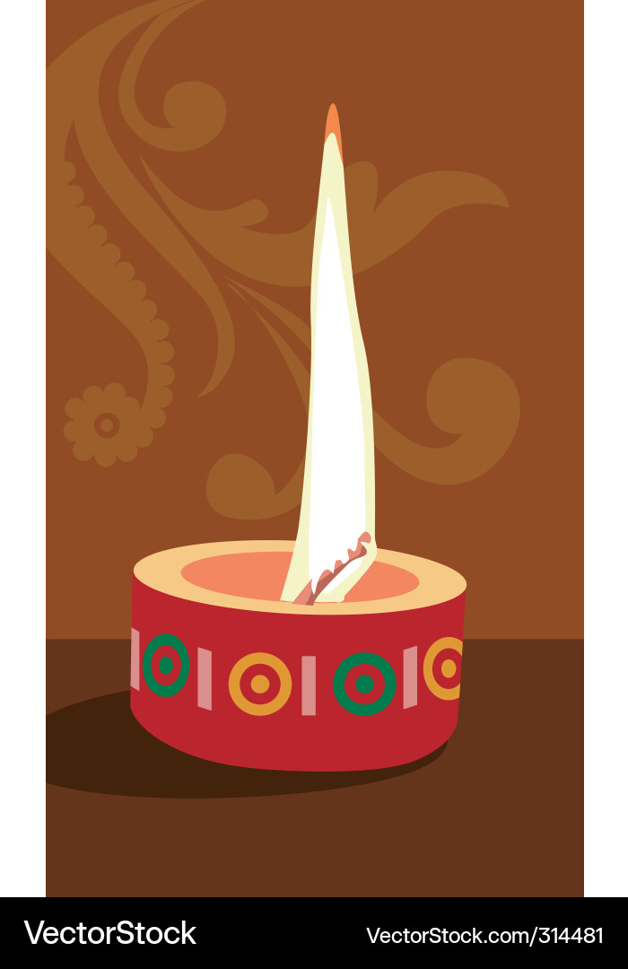 Candle Royalty Free Vector Image - VectorStock