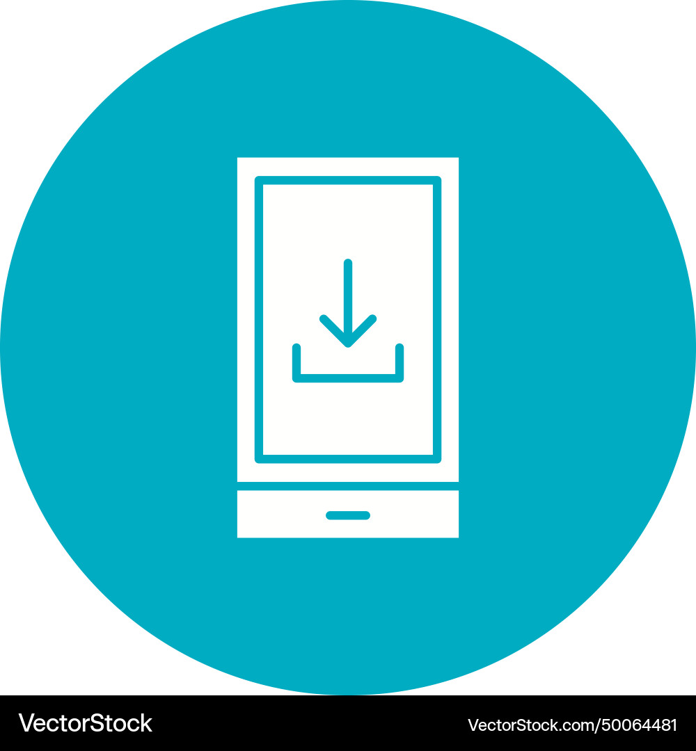 Download to phone icon image Royalty Free Vector Image