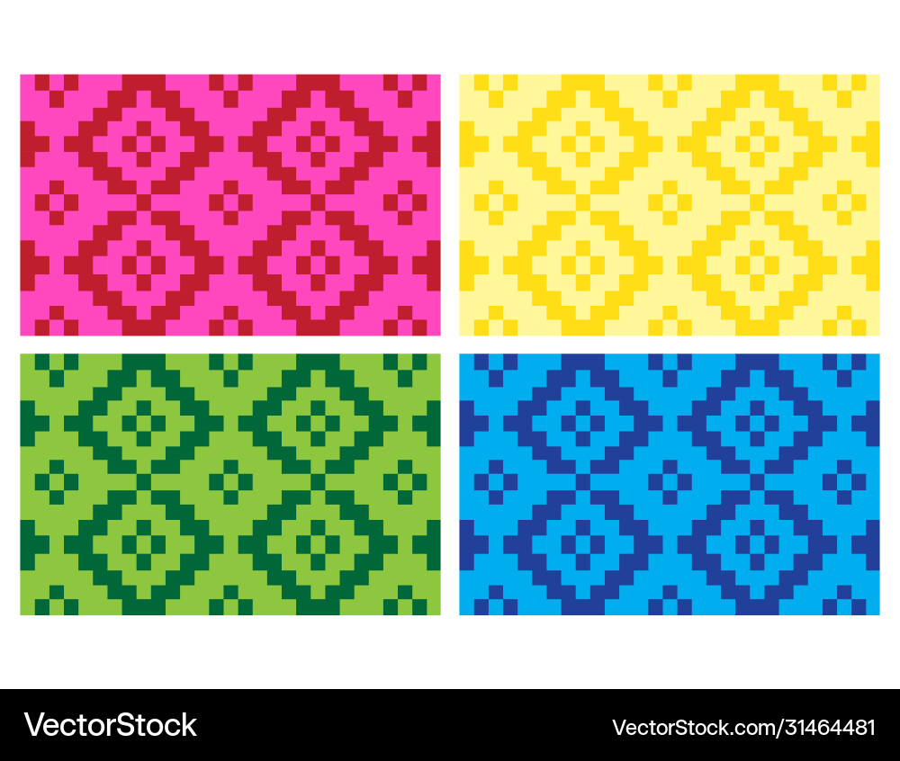 Flat colorful beautiful decorative ethnic woven Vector Image
