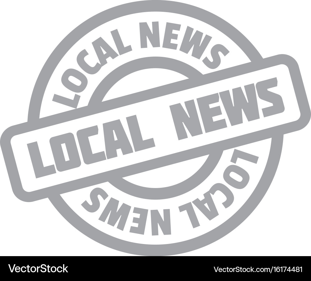 Local news rubber stamp Royalty Free Vector Image