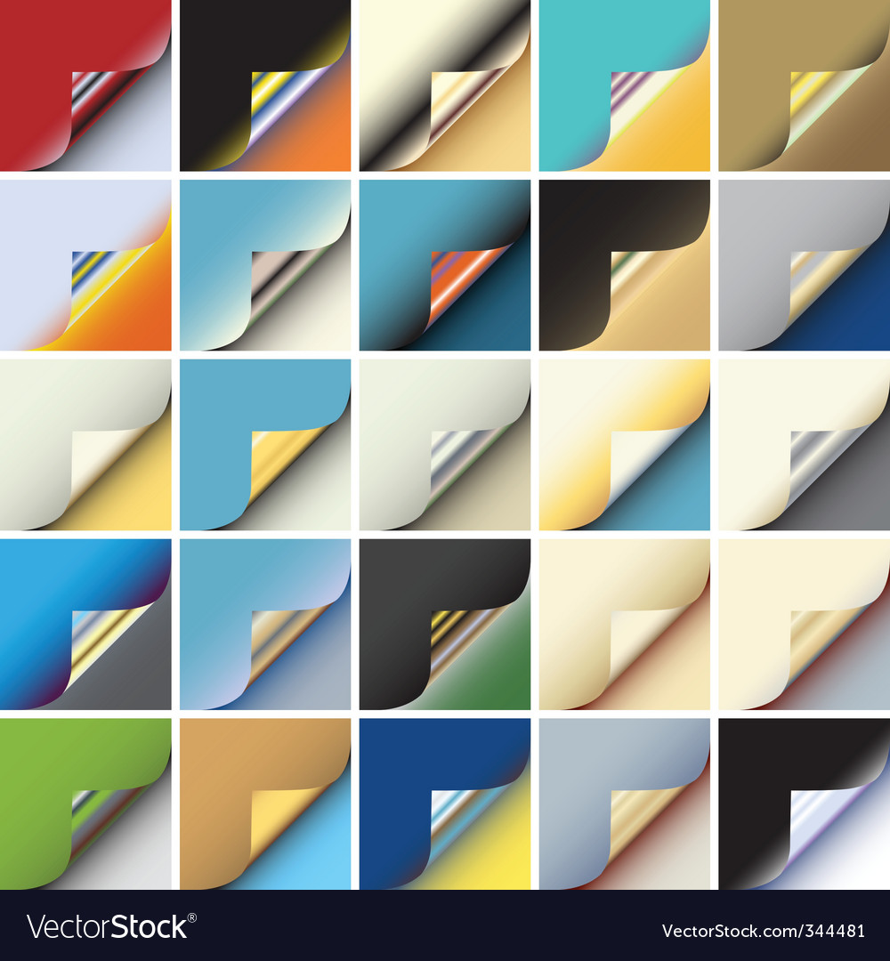 Paper corner Royalty Free Vector Image - VectorStock