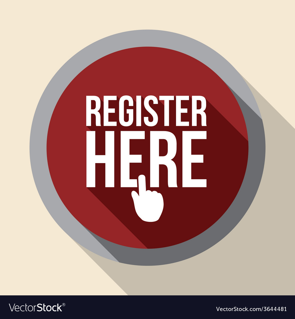 Register button design Royalty Free Vector Image