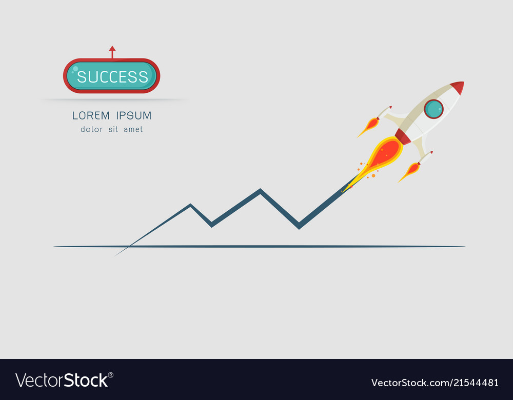 Rocket launch Royalty Free Vector Image - VectorStock