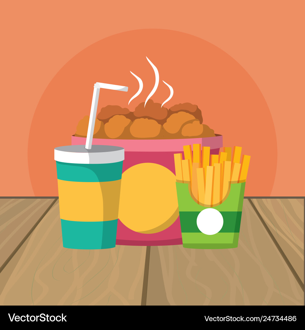 Delicious food cartoon Royalty Free Vector Image