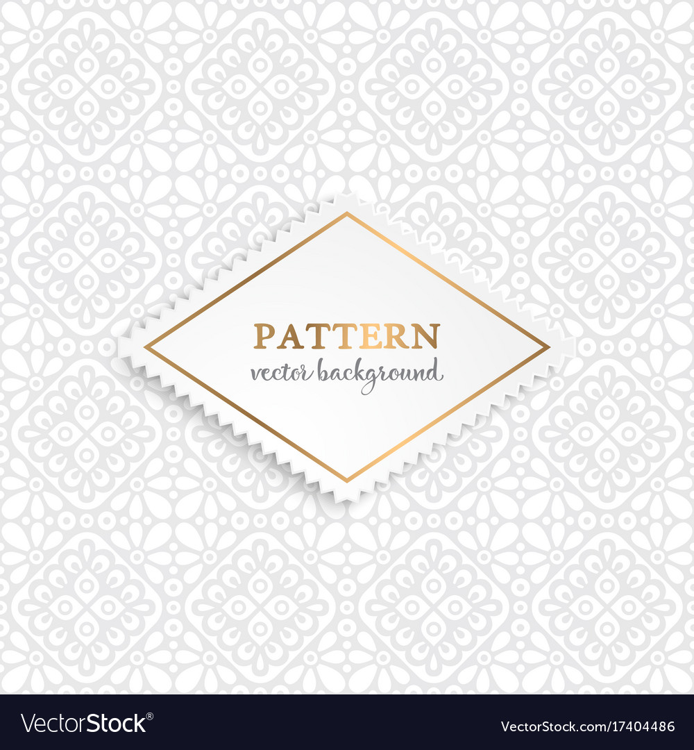 Luxury pattern Royalty Free Vector Image - VectorStock