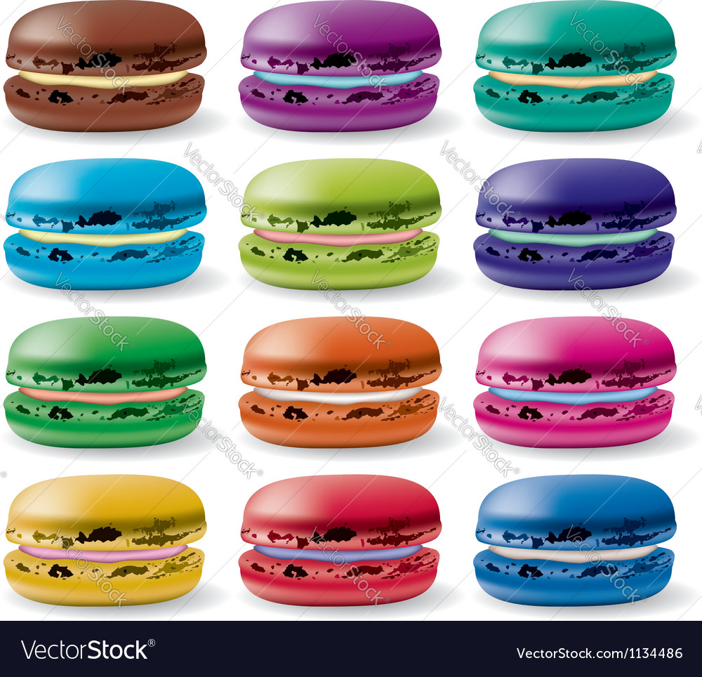Macarons Royalty Free Vector Image - VectorStock