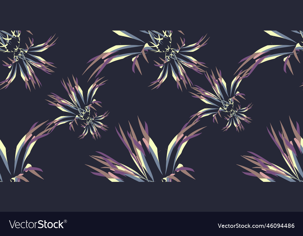 Modern flower seamless pattern Royalty Free Vector Image