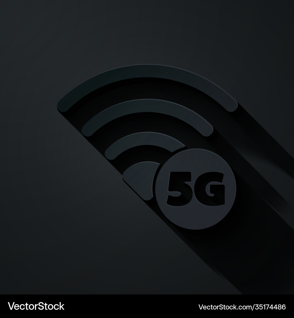 Paper cut 5g new wireless internet wifi connection
