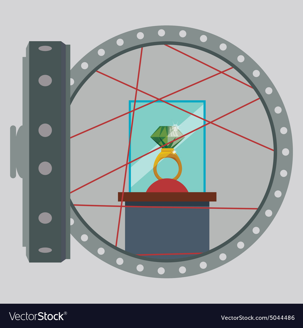 Strongbox design Royalty Free Vector Image - VectorStock