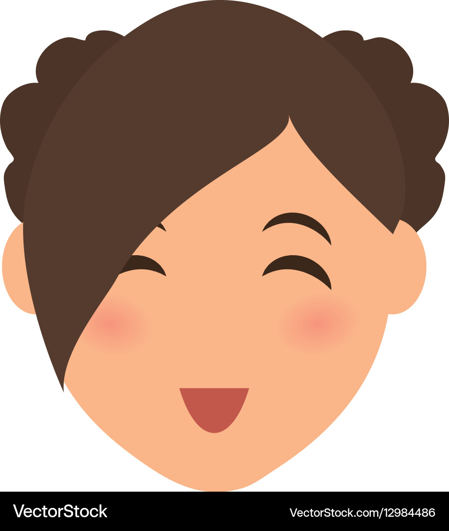 Woman face cartoon Royalty Free Vector Image - VectorStock