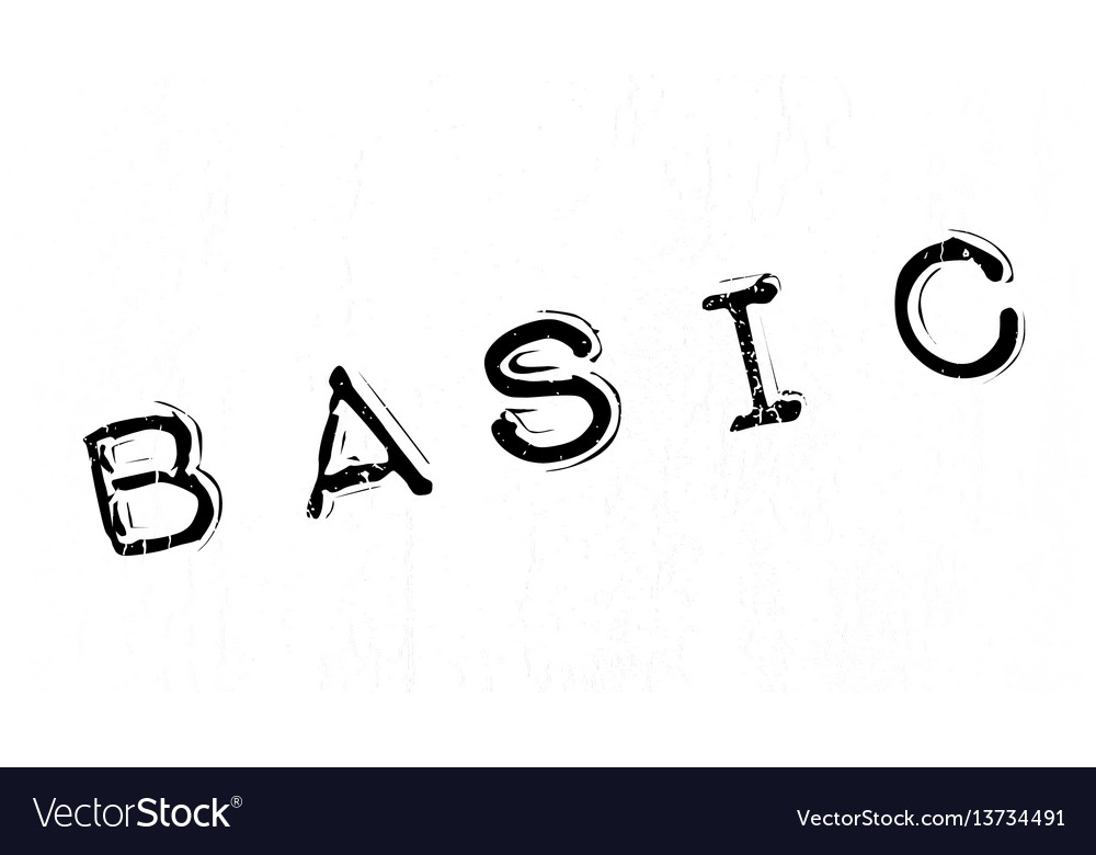 Basic rubber stamp Royalty Free Vector Image - VectorStock
