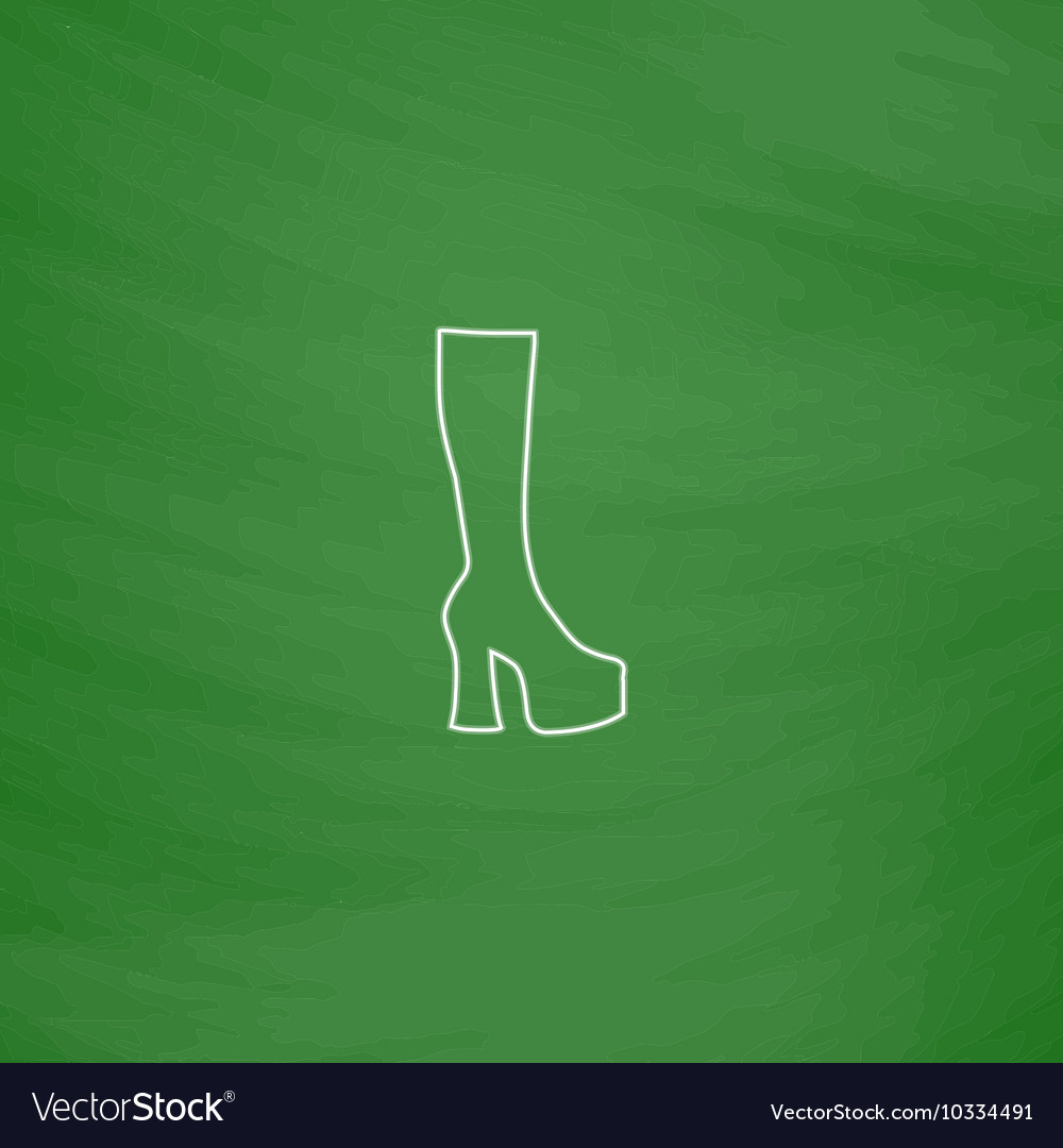 High boot computer symbol Royalty Free Vector Image