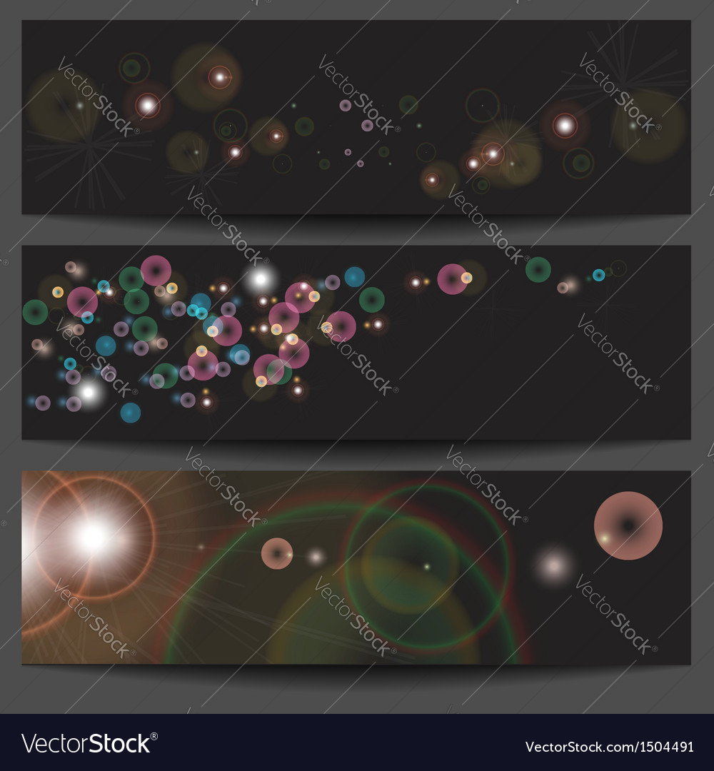 Horizontal banners Royalty Free Vector Image - VectorStock