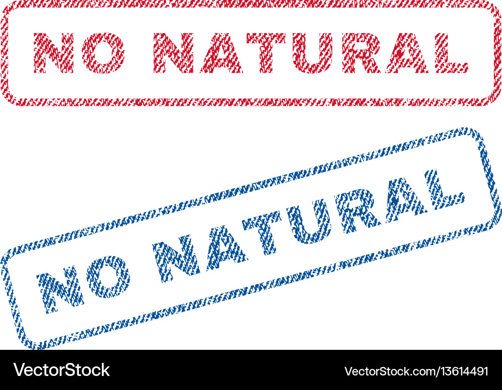 No natural textile stamps Royalty Free Vector Image