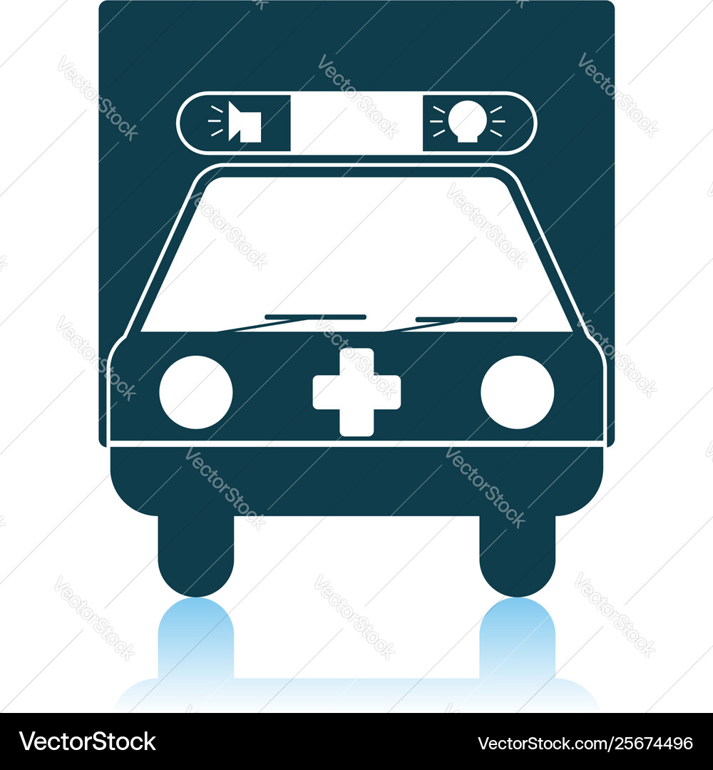 Ambulance car icon Royalty Free Vector Image - VectorStock