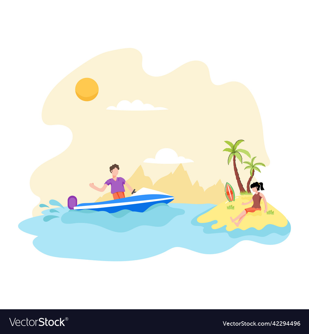 Boating Royalty Free Vector Image - VectorStock