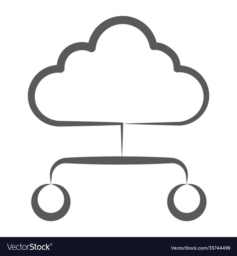 Cloud network Royalty Free Vector Image - VectorStock