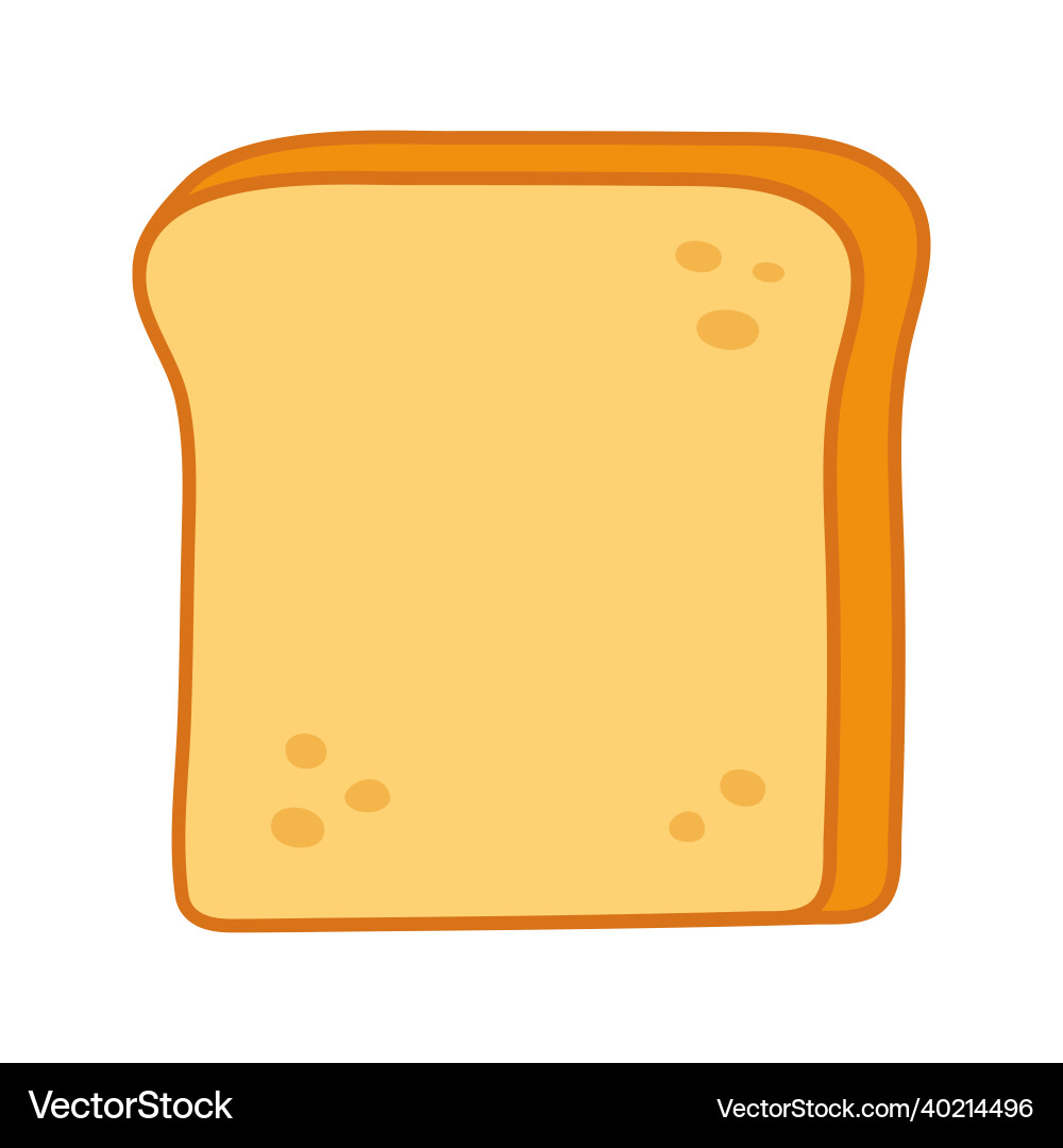 Delicious toast bread icon white toast bread Vector Image