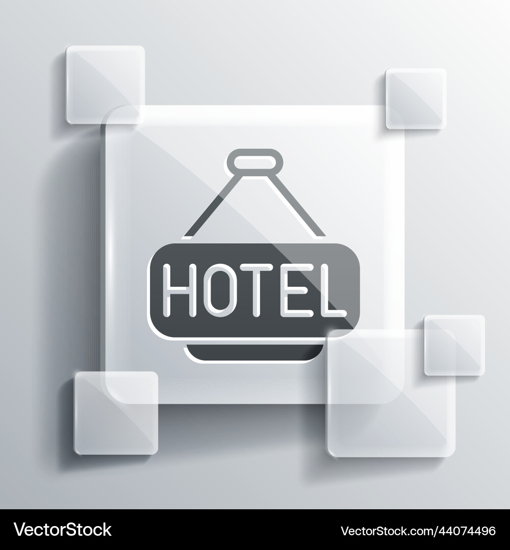 Grey signboard outdoor advertising with text Vector Image