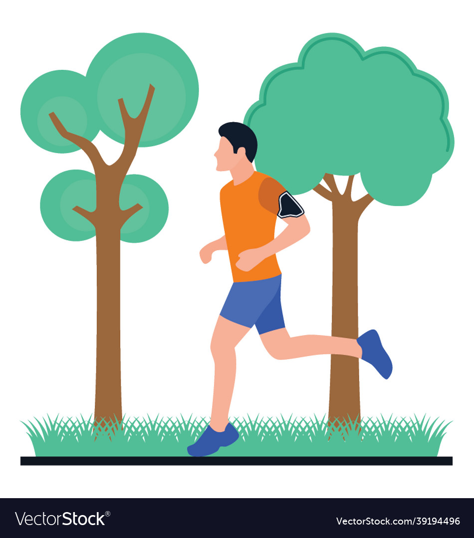 Jogging Royalty Free Vector Image - VectorStock Jogging Royalty Free Vector Image - VectorStock