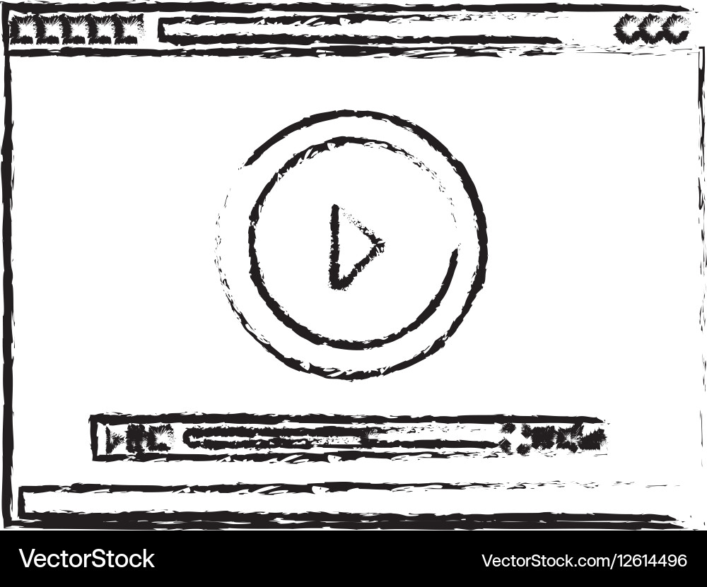 Movie or video related icon image Royalty Free Vector Image