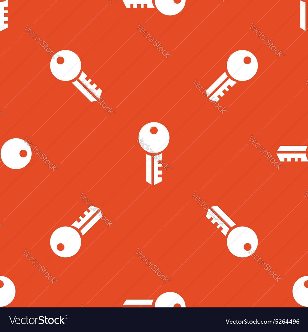 Orange key pattern Royalty Free Vector Image - VectorStock