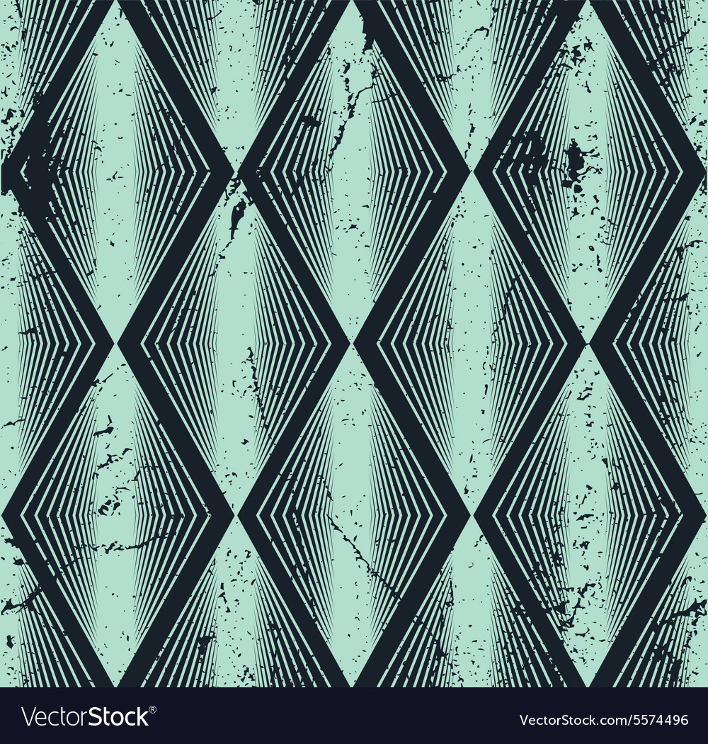 Seamless rhombus pattern abstract geometric Vector Image