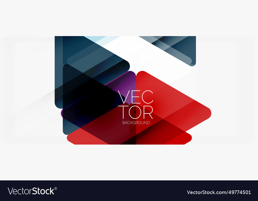 Abstract background color transparent triangles Vector Image