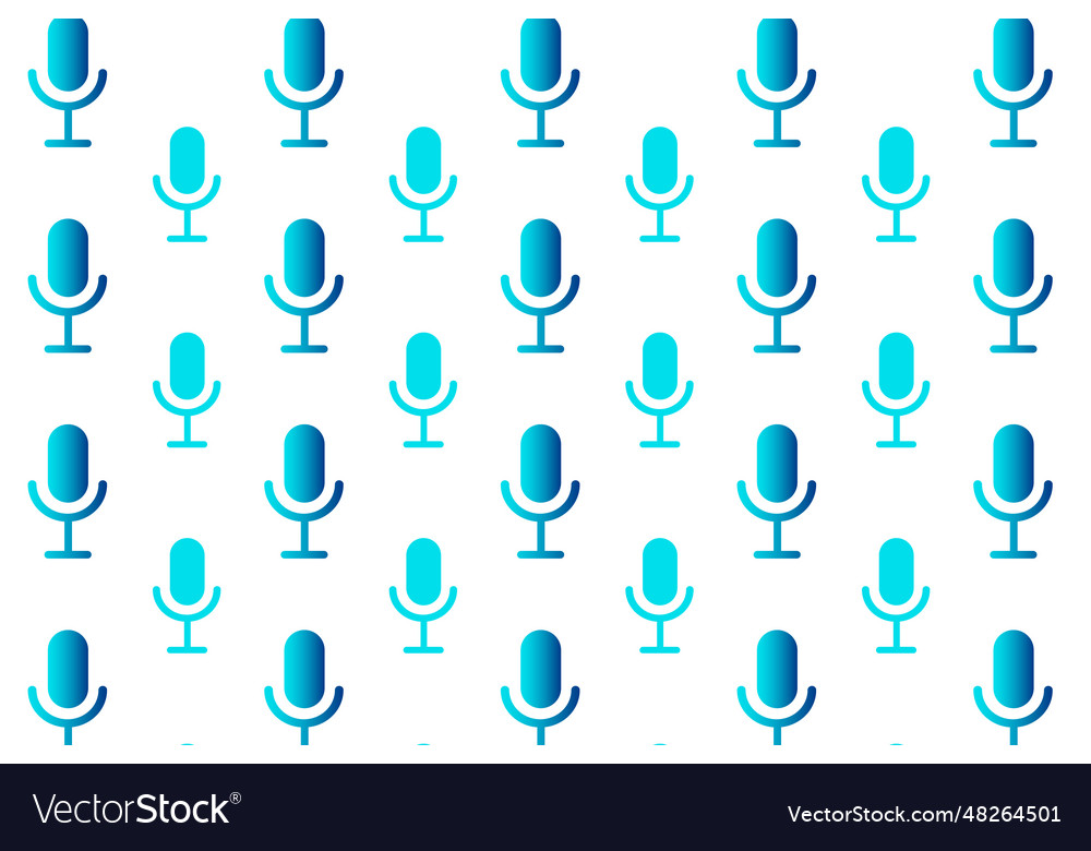 Abstract simple microphone pattern background Vector Image