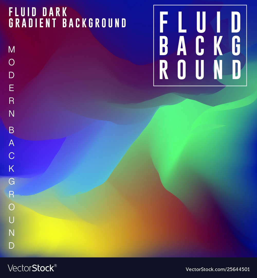 Dark fluid gradient background design abstract Vector Image