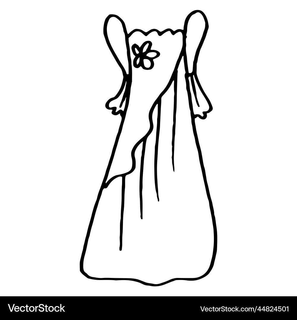 Doodle hand drawing with kid clothes Royalty Free Vector