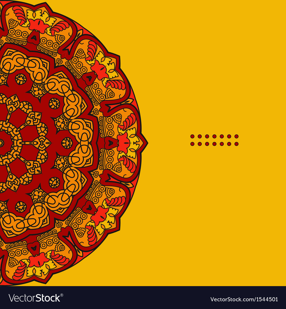 Round decorative design element Royalty Free Vector Image