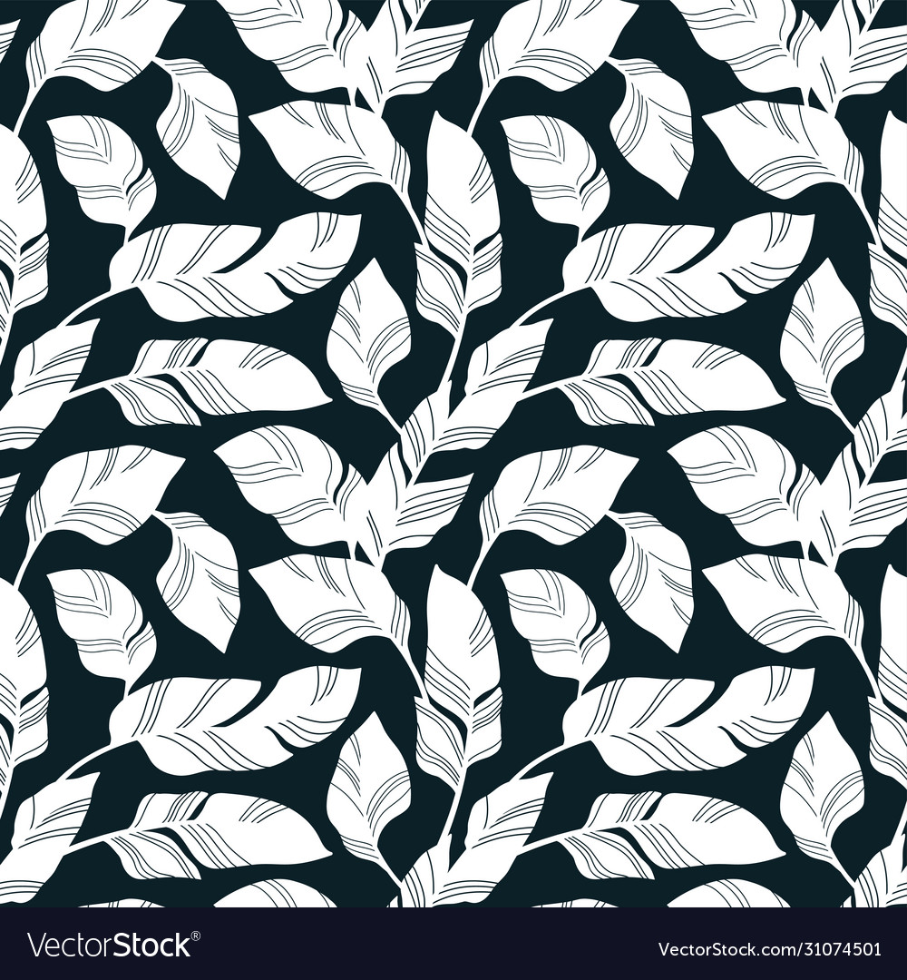 Seamless abstract leaves Royalty Free Vector Image