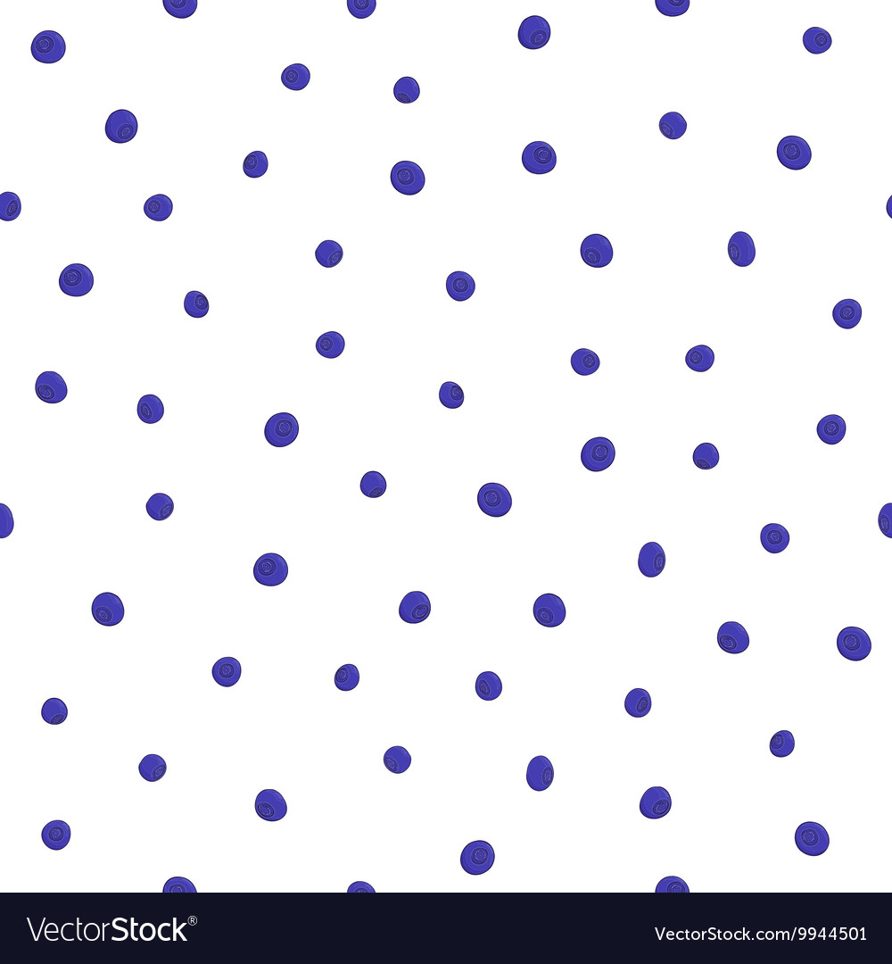 Simple blueberry pattern Royalty Free Vector Image